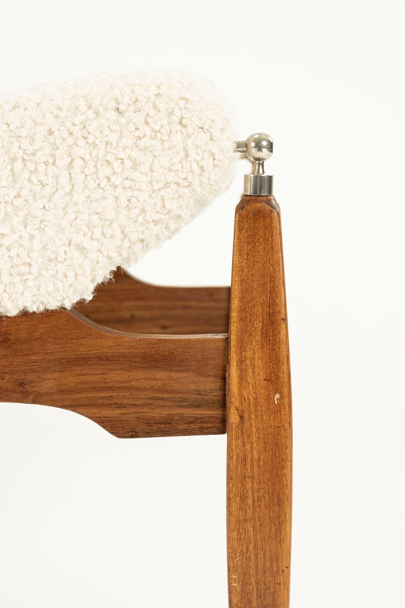 Italian Wool Boucle Bench at 1stDibs