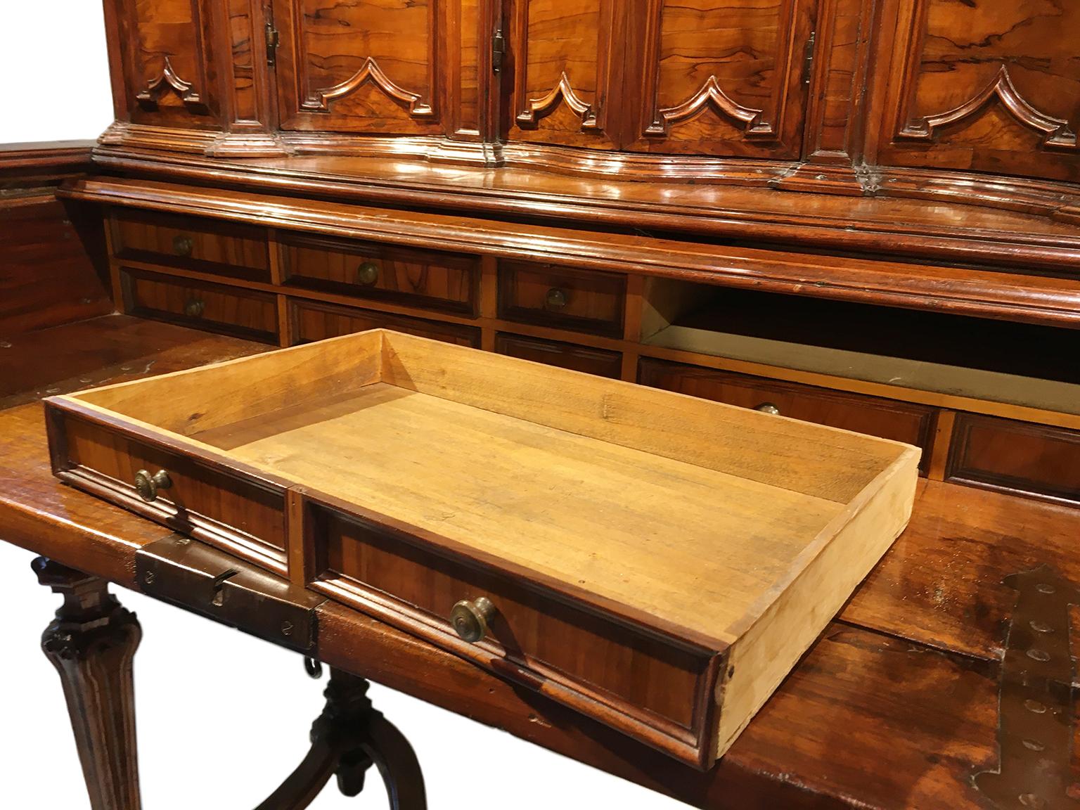 Ancient Italian Writing Desk with Upper Cabinet Milan, Circa 1730 For ...