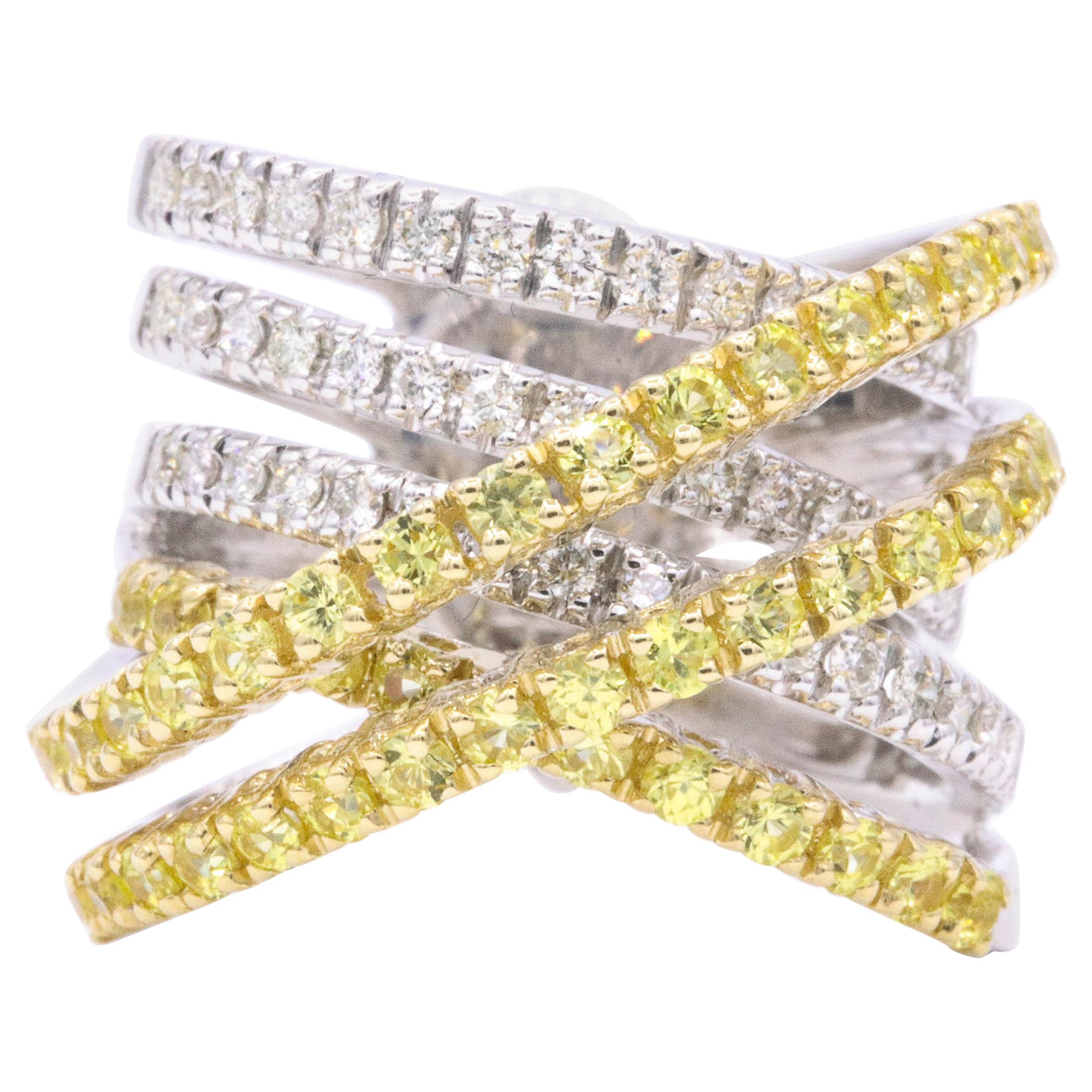 Italian Diamond Bow Ring 1.11 Carat 18 Karat For Sale at 1stDibs ...