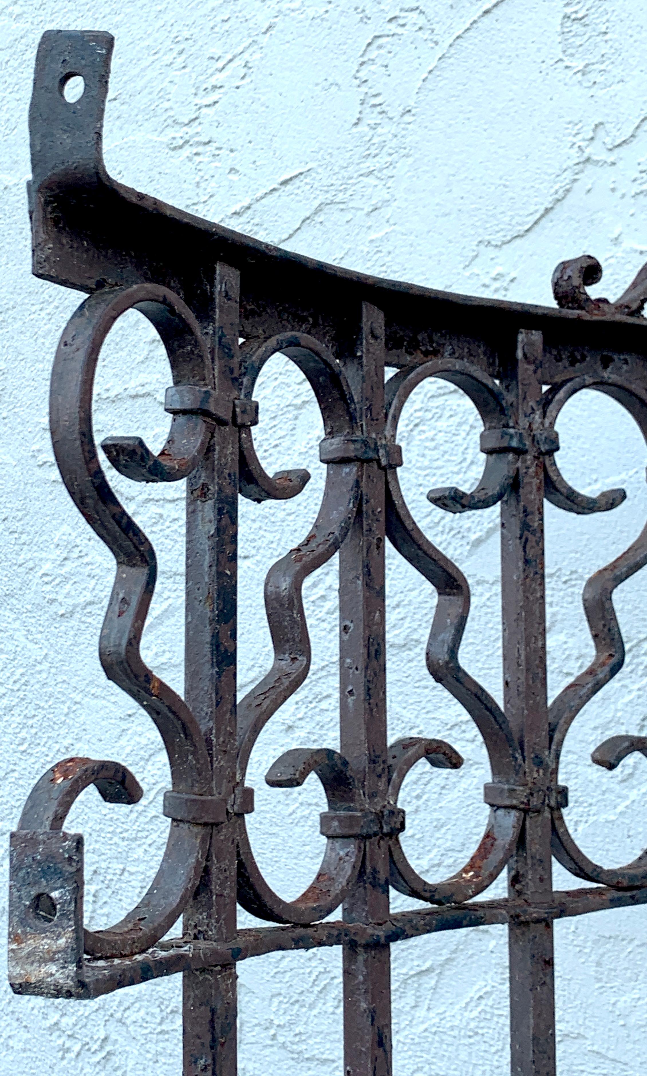 Italianate Wrought Iron Window Grate or Portico, Provenance Celine Dion ...