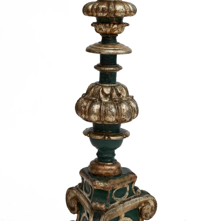 Italien Baroque Period Torchière Floor Lamp For Sale at 1stDibs