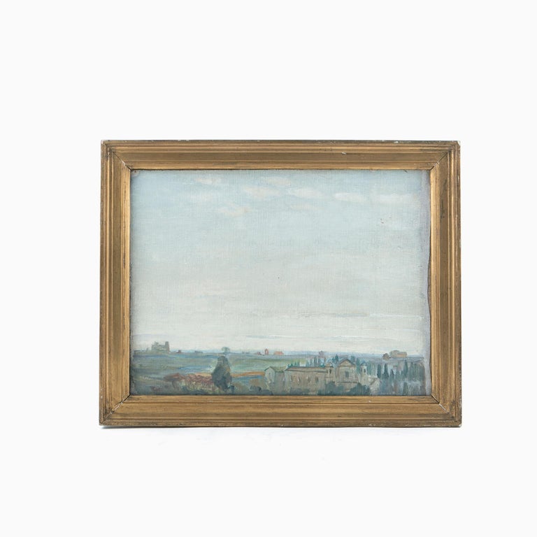 Peinture de paysage italienne de Johan Rohde En vente sur 1stDibs
