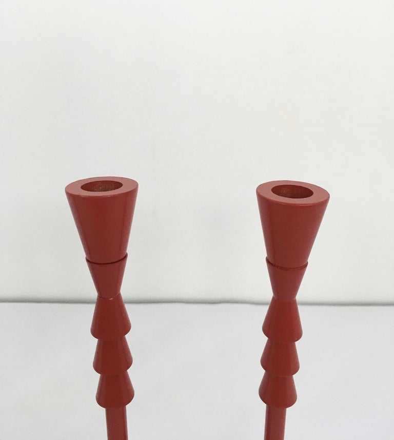 Italy 1974 Ugo La Pietra Ad Arte Red Bronze Abstract Sculpture For Sale ...