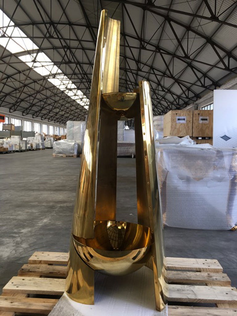 Italy 2017 André Fu Brass Abstract Sculpture For Sale at 1stDibs
