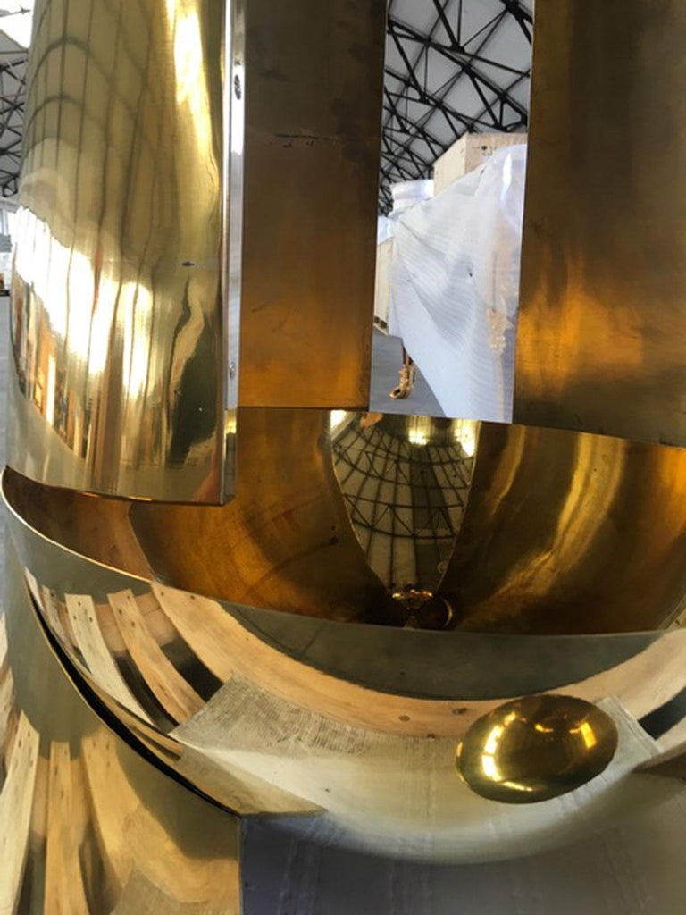 Italy 2017 André Fu Brass Abstract Sculpture For Sale at 1stDibs
