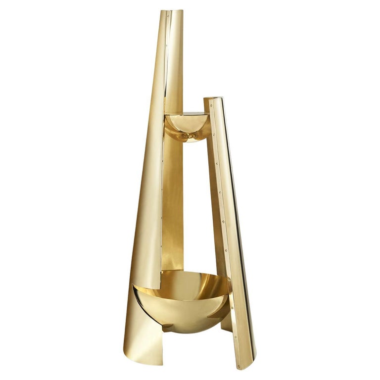 Italy 2017 André Fu Brass Abstract Sculpture For Sale at 1stDibs