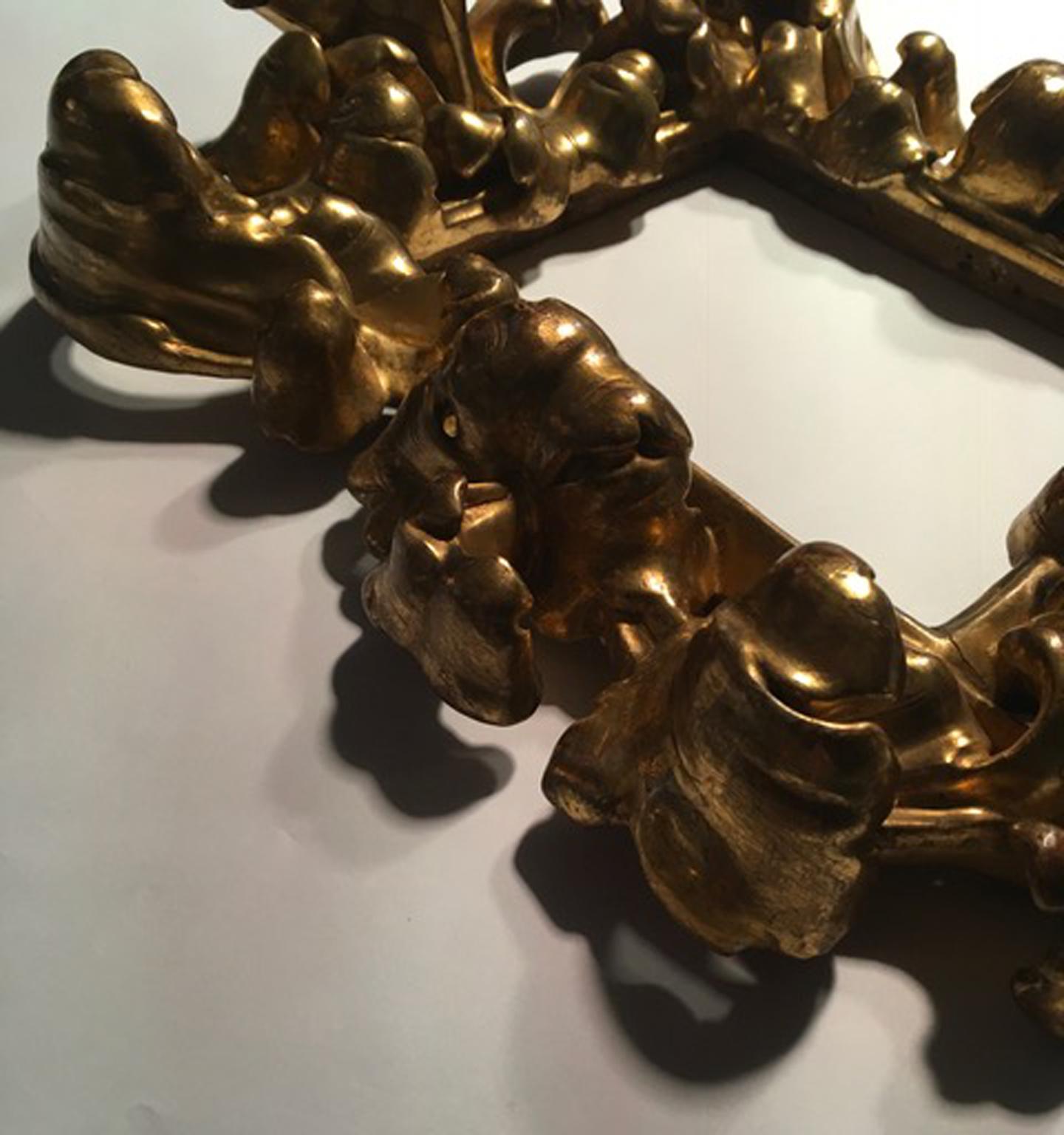 Italy 18th Century Golden Wood Frame in Tuscany Late Renaissance Style ...