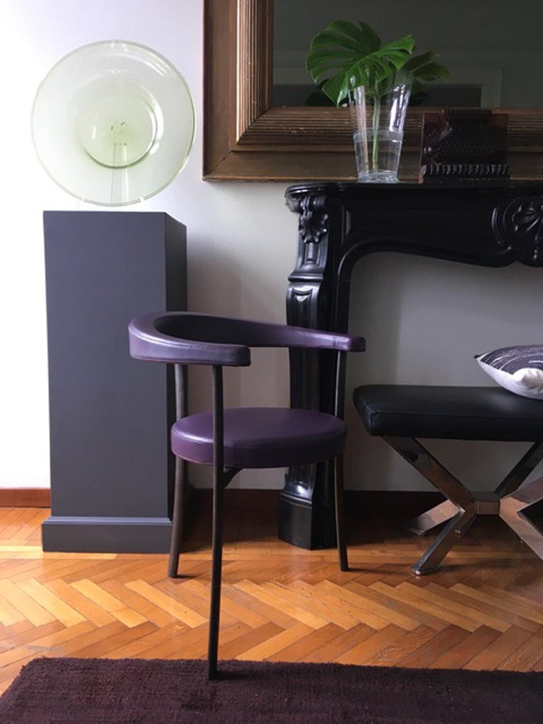 Italy Ghidini 1961 Set 8 Burnished Brass Armchairs Contemporary Design ...