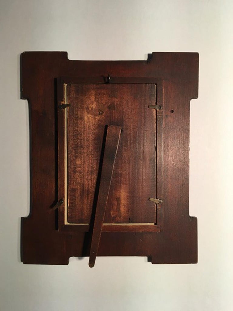 Italy Art Deco Inlaid Wooden Frame at 1stDibs