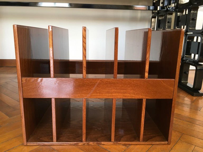 Italy Modern Magazine Rack in Pearwood For Sale at 1stDibs