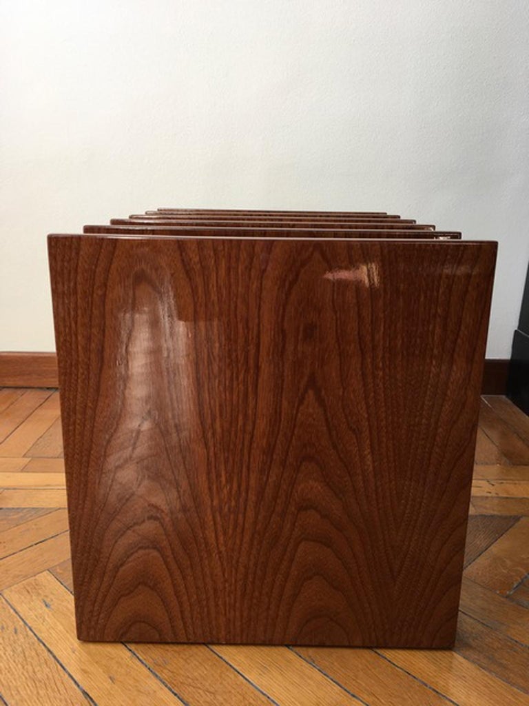 Italy Modern Magazine Rack in Pearwood For Sale at 1stDibs