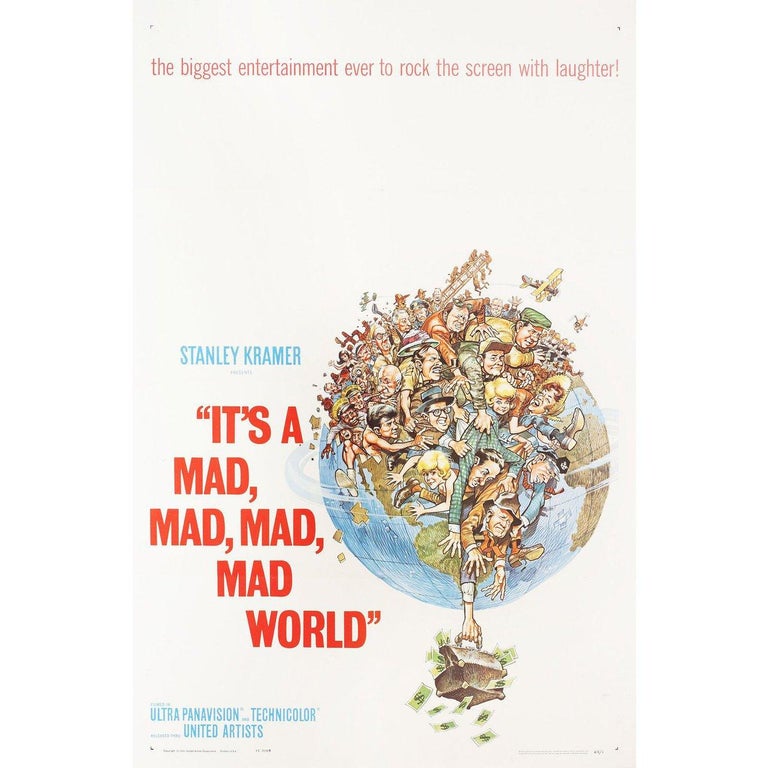 "It's a Mad, Mad, Mad, Mad World" 1963 U.S. One Sheet Film Poster at ...