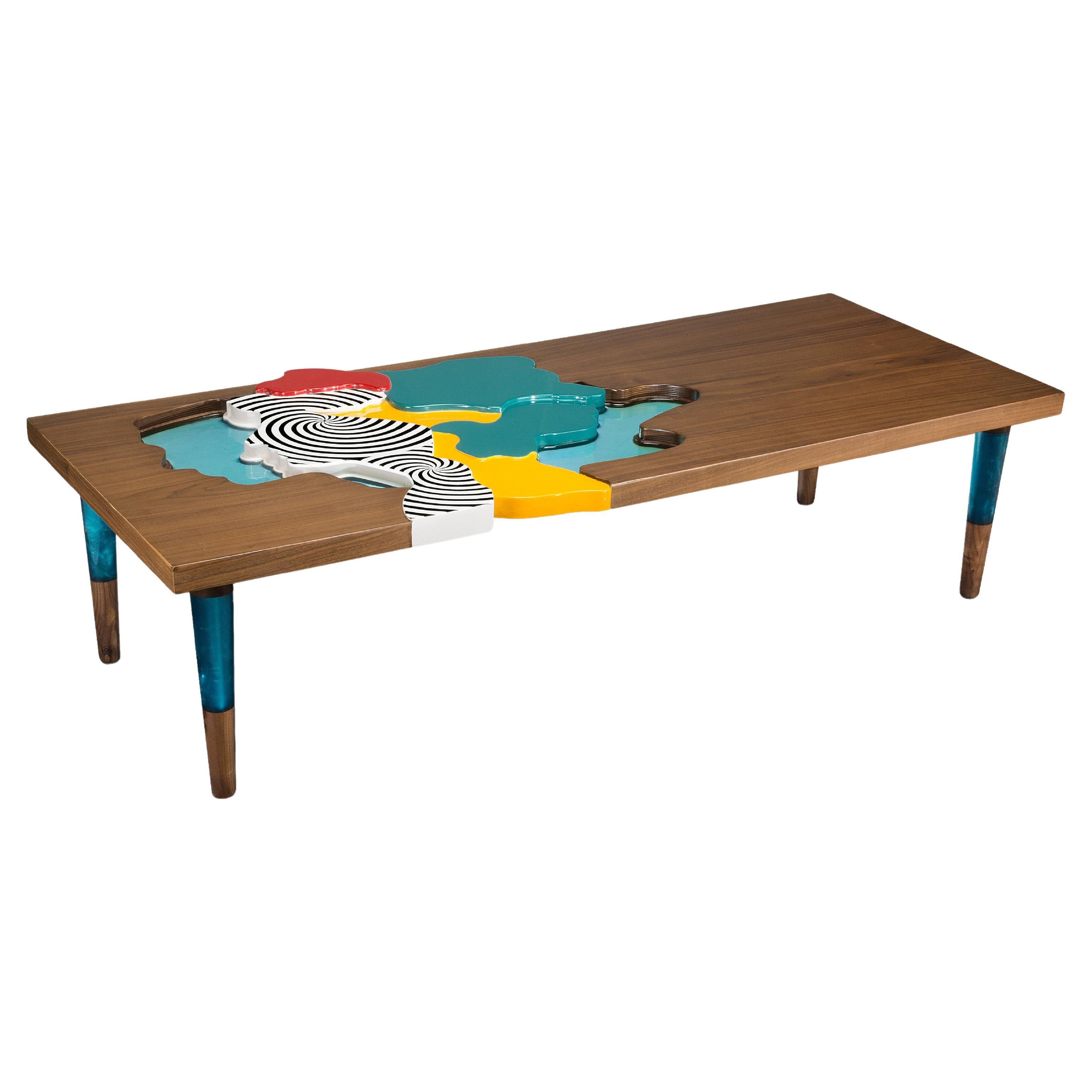 It's Complicated - Walnut, Epoxy And High Gloss Colored Lacquered ...