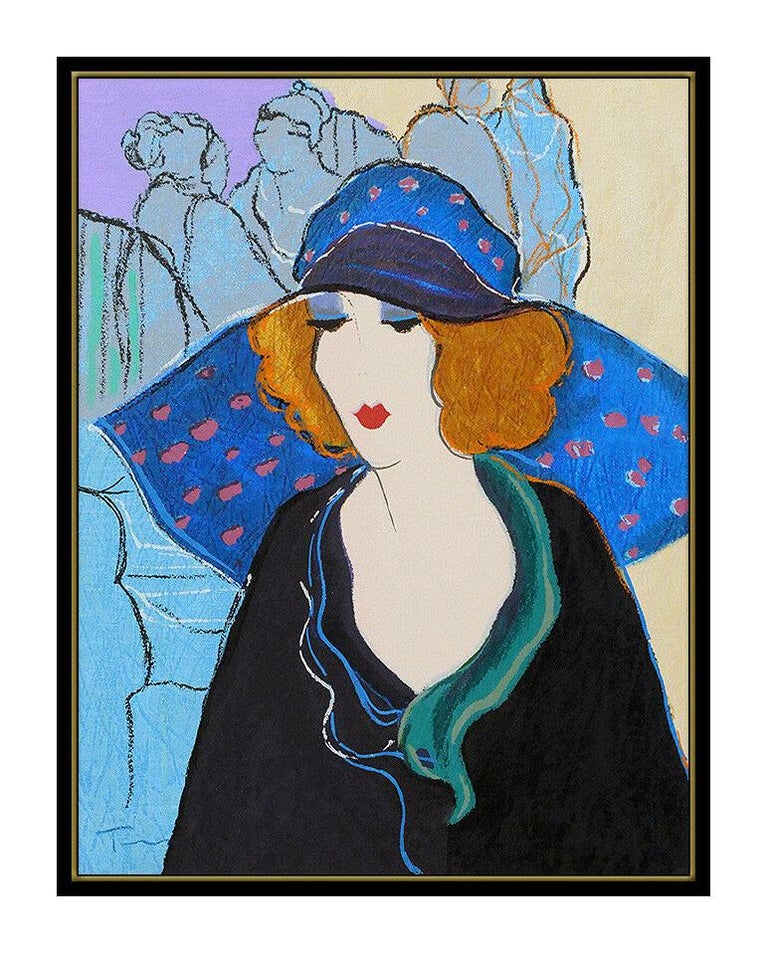 Itzchak Tarkay - Itzchak Tarkay ORIGINAL Painting On Canvas Board ...