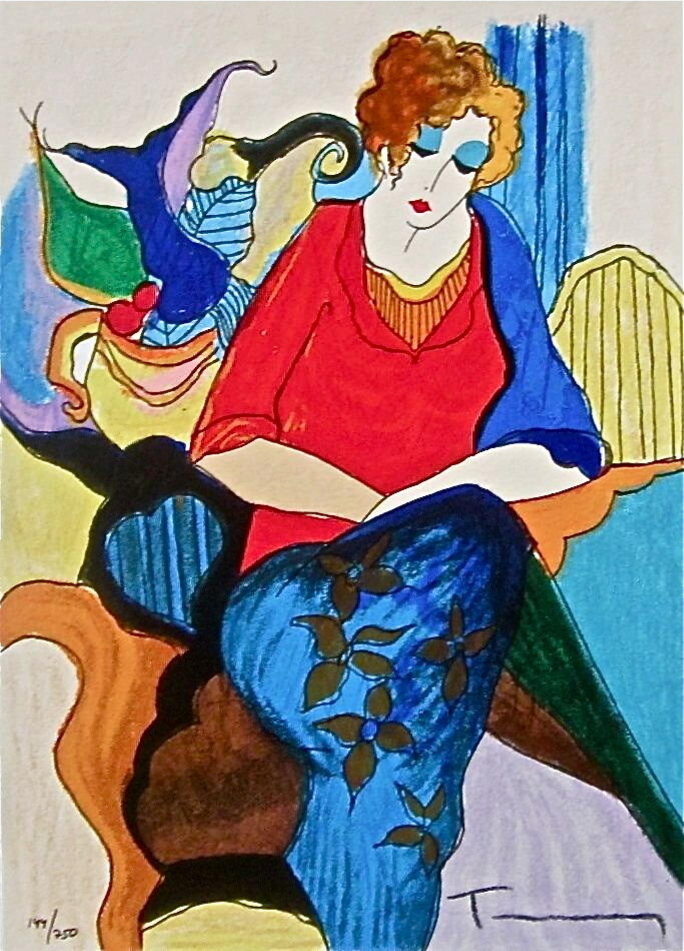 Itzchak Tarkay - Waiting at 1stDibs