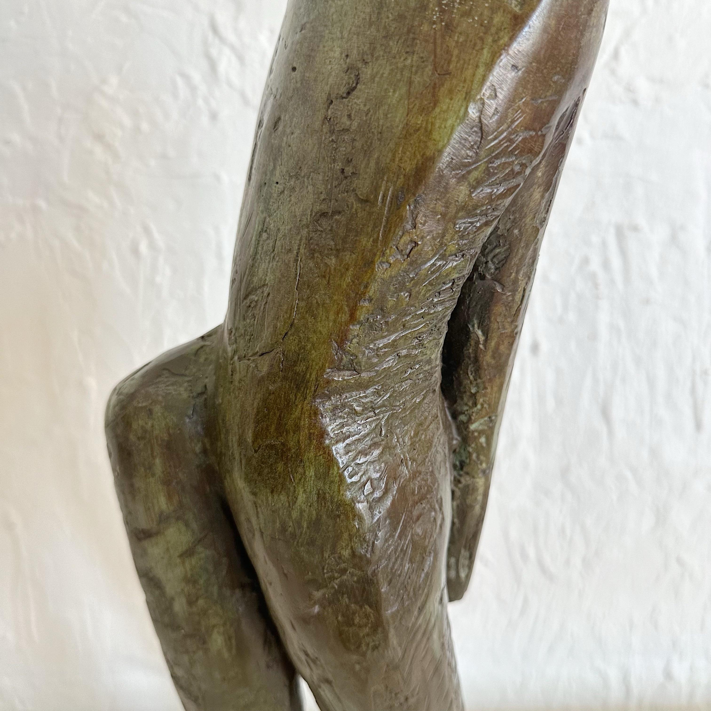Itzik Benshalom Abstract Figural Bronze, Israel, 1970s For Sale at 1stDibs