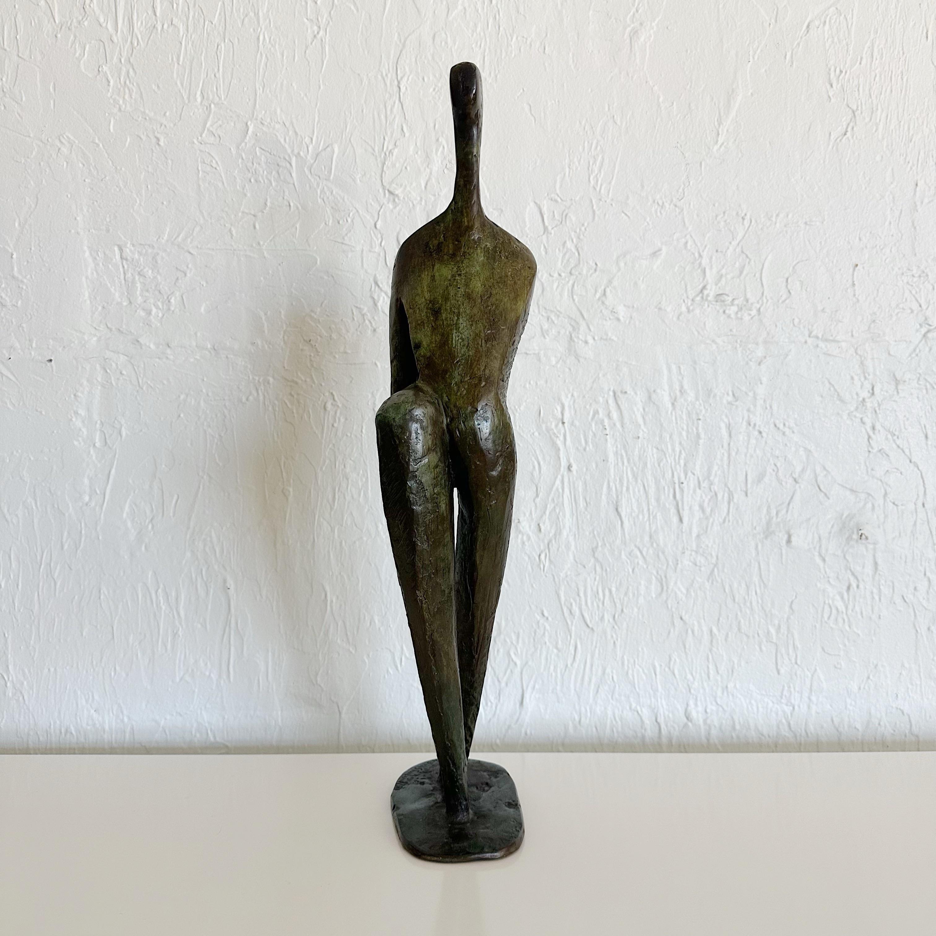 Itzik Benshalom Abstract Figural Bronze, Israel, 1970s For Sale at 1stDibs