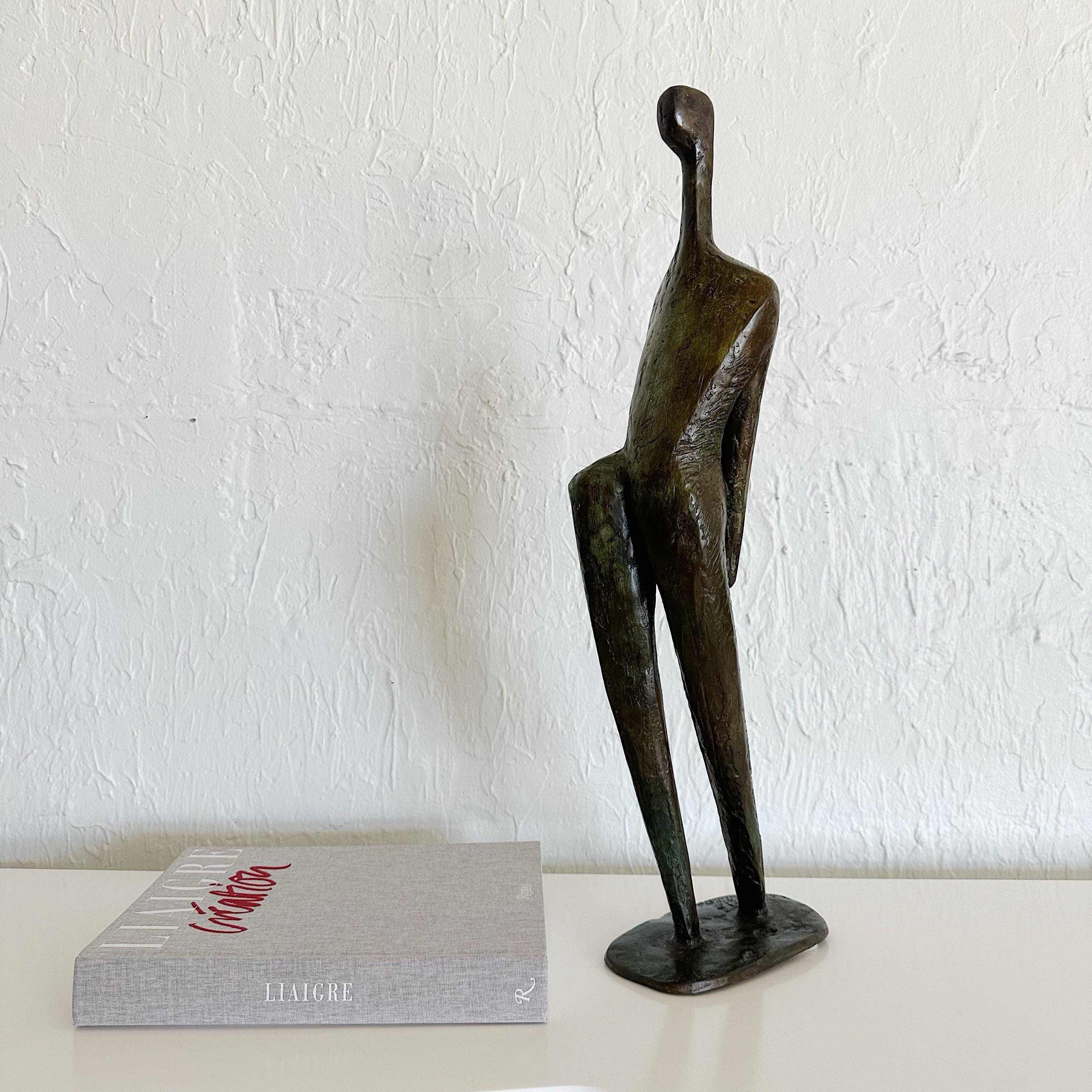 Itzik Benshalom Abstract Figural Bronze, Israel, 1970s For Sale at 1stDibs