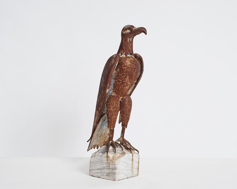 Ivan Bailey, Sculpture of a Resting Eagle, Steel and Granite, US, 20th ...