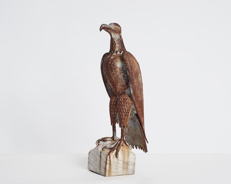 Ivan Bailey, Sculpture of a Resting Eagle, Steel and Granite, US, 20th ...