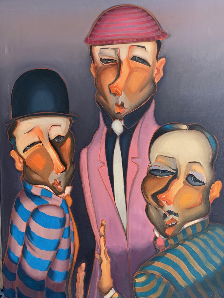 Ivan Duran Garlick - Men Philosophizing For Sale at 1stDibs