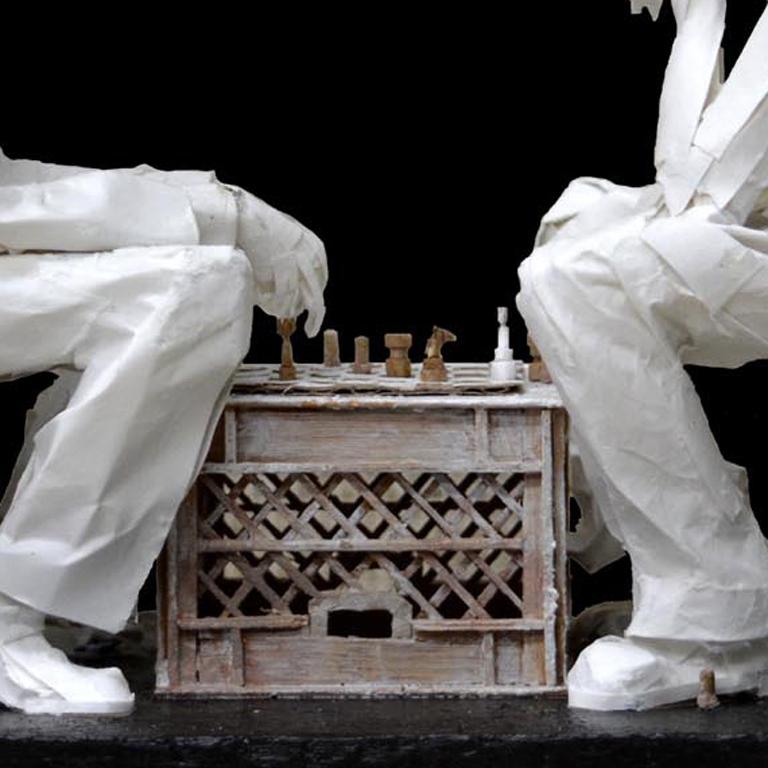 Ivan Markovic - The Chess Players at 1stDibs | ivan markovic artist