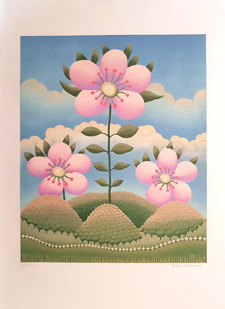 Ivan Rabuzin - Flower in the Landscape - Screen Print by I. Rabuzin ...