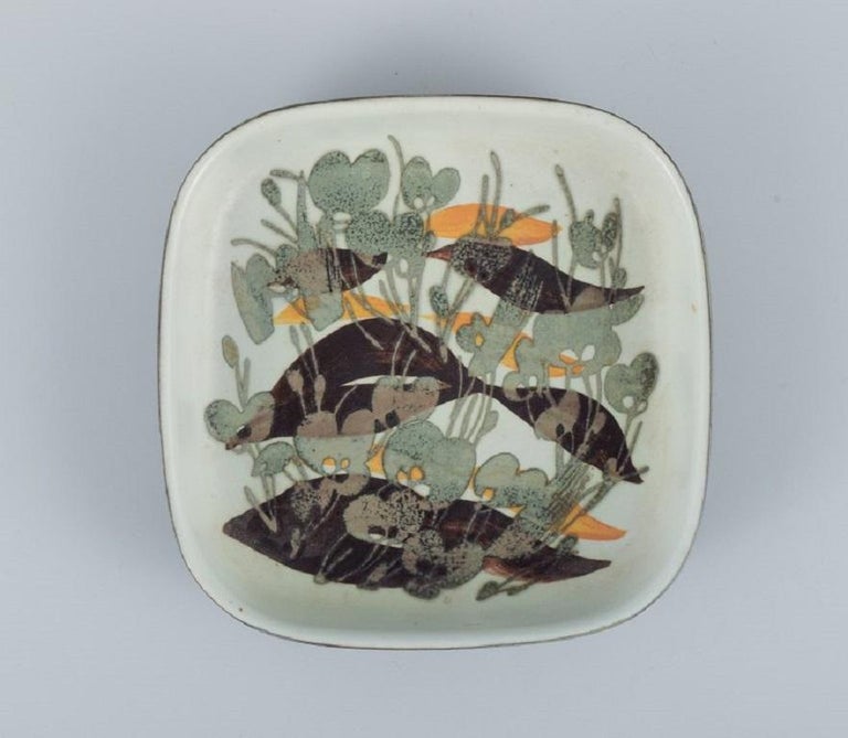 Ivan Weiss for Royal Copenhagen, Two Faience Dishes, 1980-1984 For Sale at 1stDibs