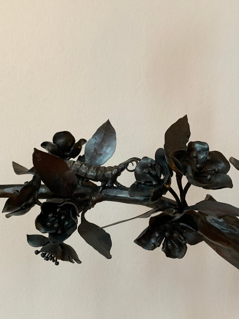 Ivan Zanoni - Christian Cross, Nature Theme, Sculpture Suitable For 