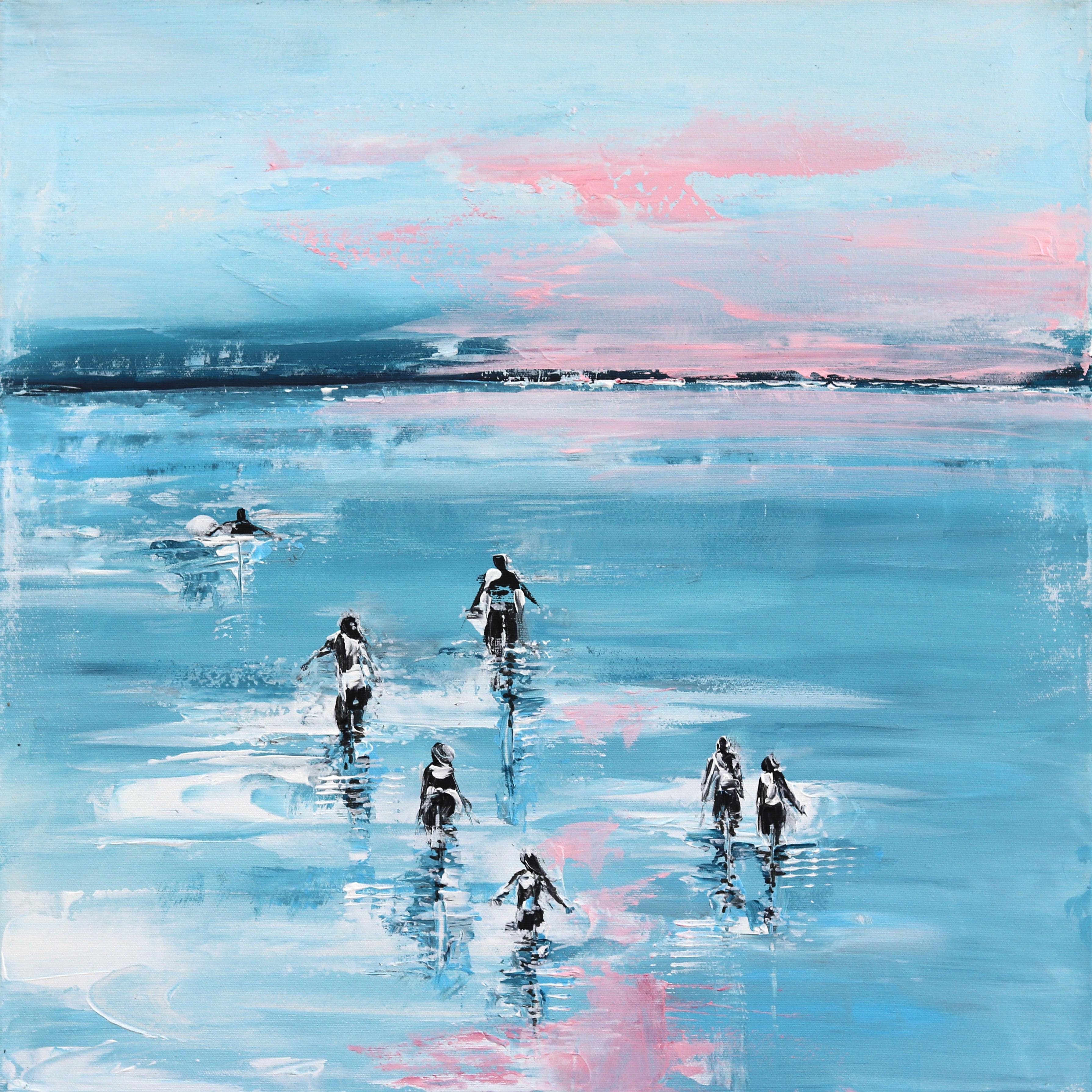 Ivana Milosevic - Vitamin Sea 02-1 - Abstract Original Textural Blue ...