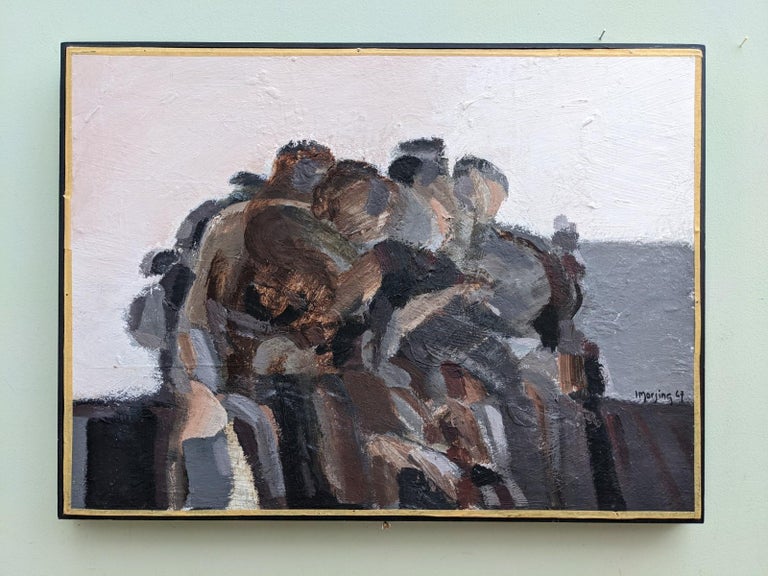 Ivar Morsing - 1967 Vintage Modern Swedish Abstract Framed Oil Painting ...