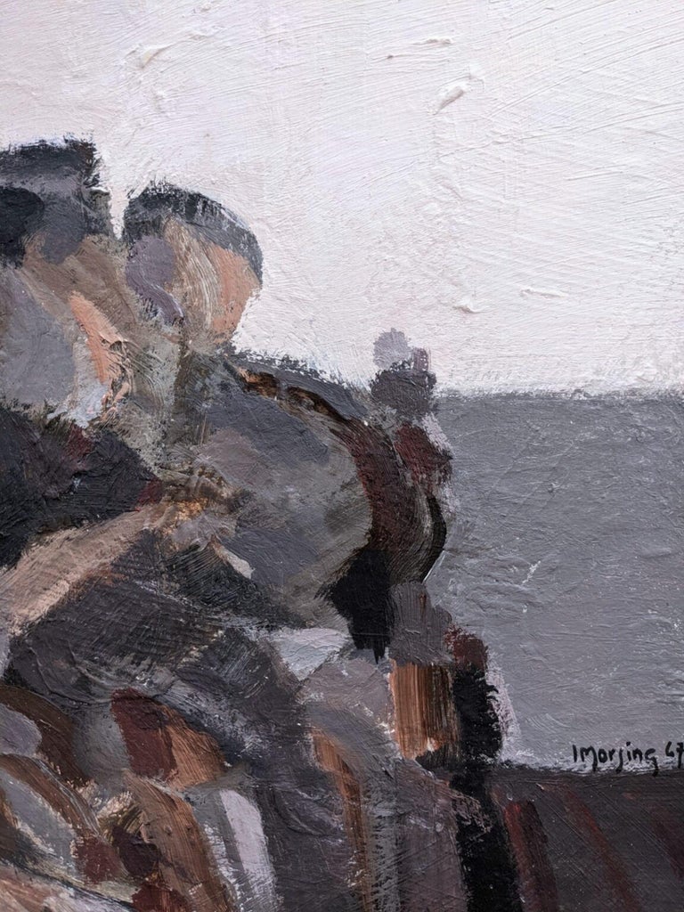 Ivar Morsing - 1967 Vintage Modern Swedish Abstract Framed Oil Painting ...