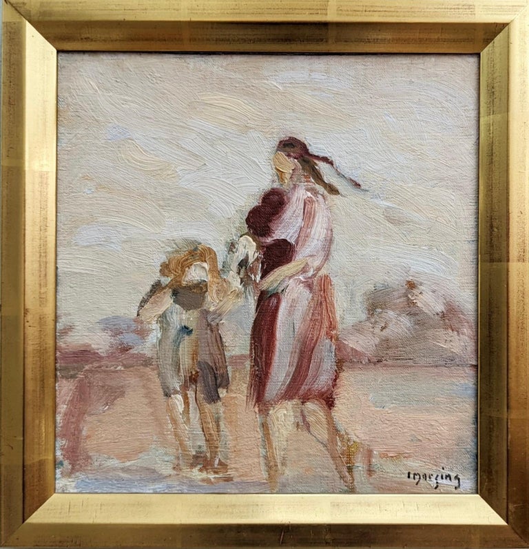 Ivar Morsing - Vintage Mid-Century Swedish Figurative Framed Oil ...