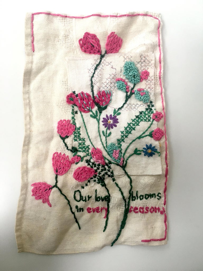 Iviva Olenick - Our Love Blooms - love narrative embroidery with ...