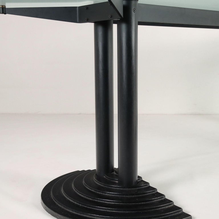 IVM Conference Table Glass Italy, 1960s For Sale at 1stDibs