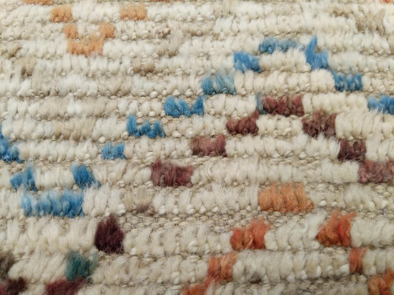 Ivory Abstract Geometric Design Berber Style Rug For Sale at 1stDibs ...