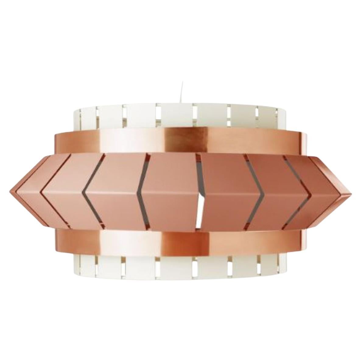 Dream and Ivory Comb I Suspension Lamp with Copper Ring by Dooq For ...