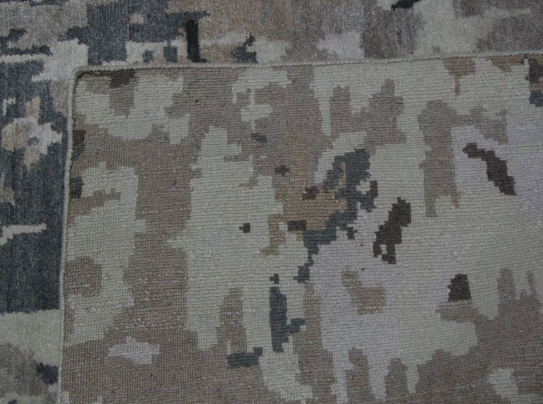 Ivory Multi Abstract Rug For Sale at 1stDibs