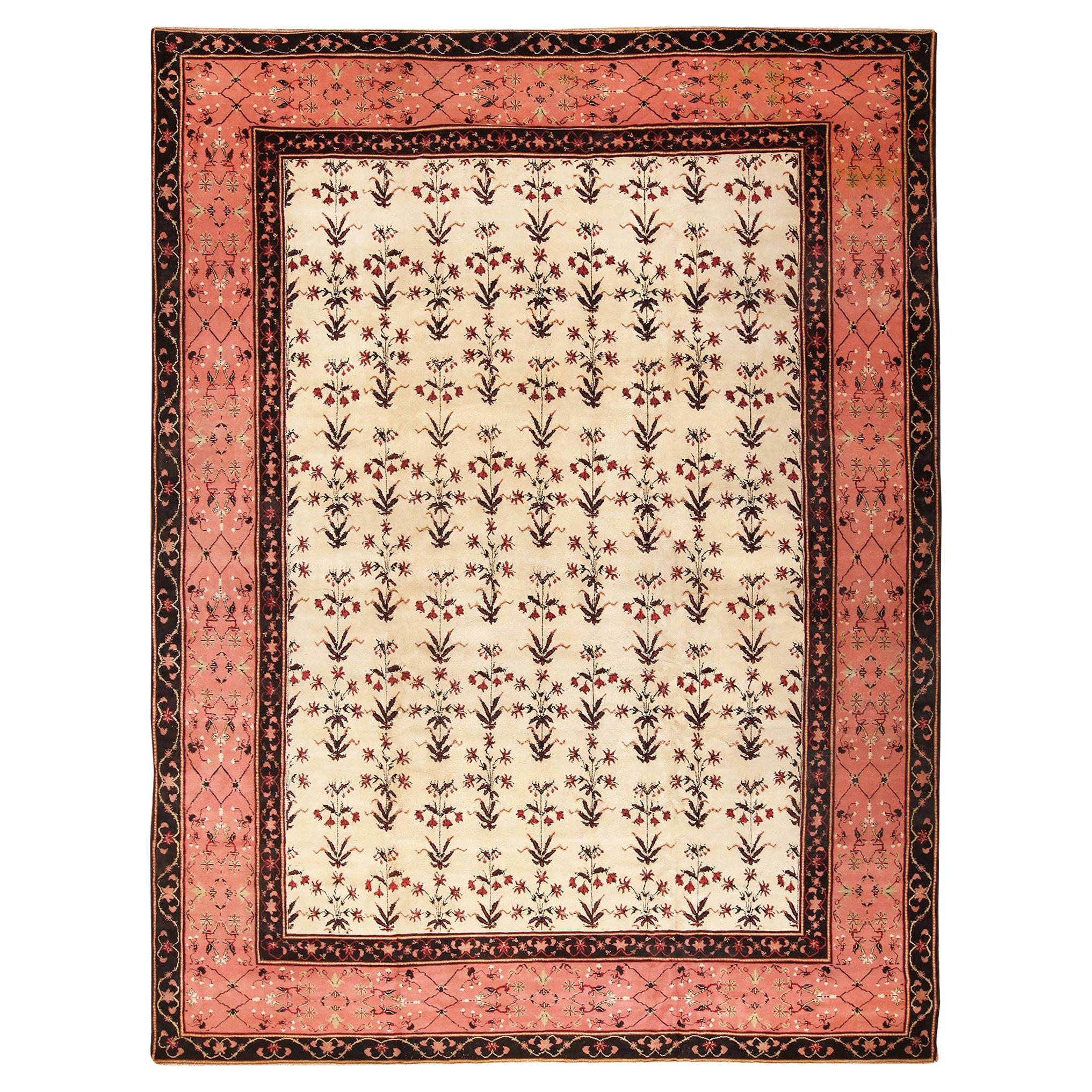 Antique Indian Lahore Room Size Rug For Sale at 1stDibs