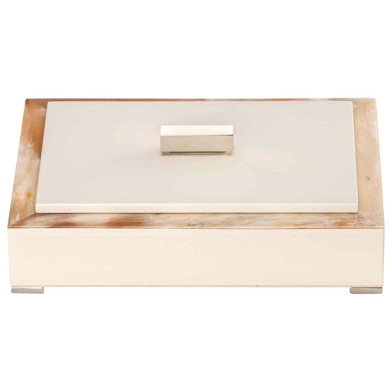 Ivory Small Storage Box For Sale at 1stDibs