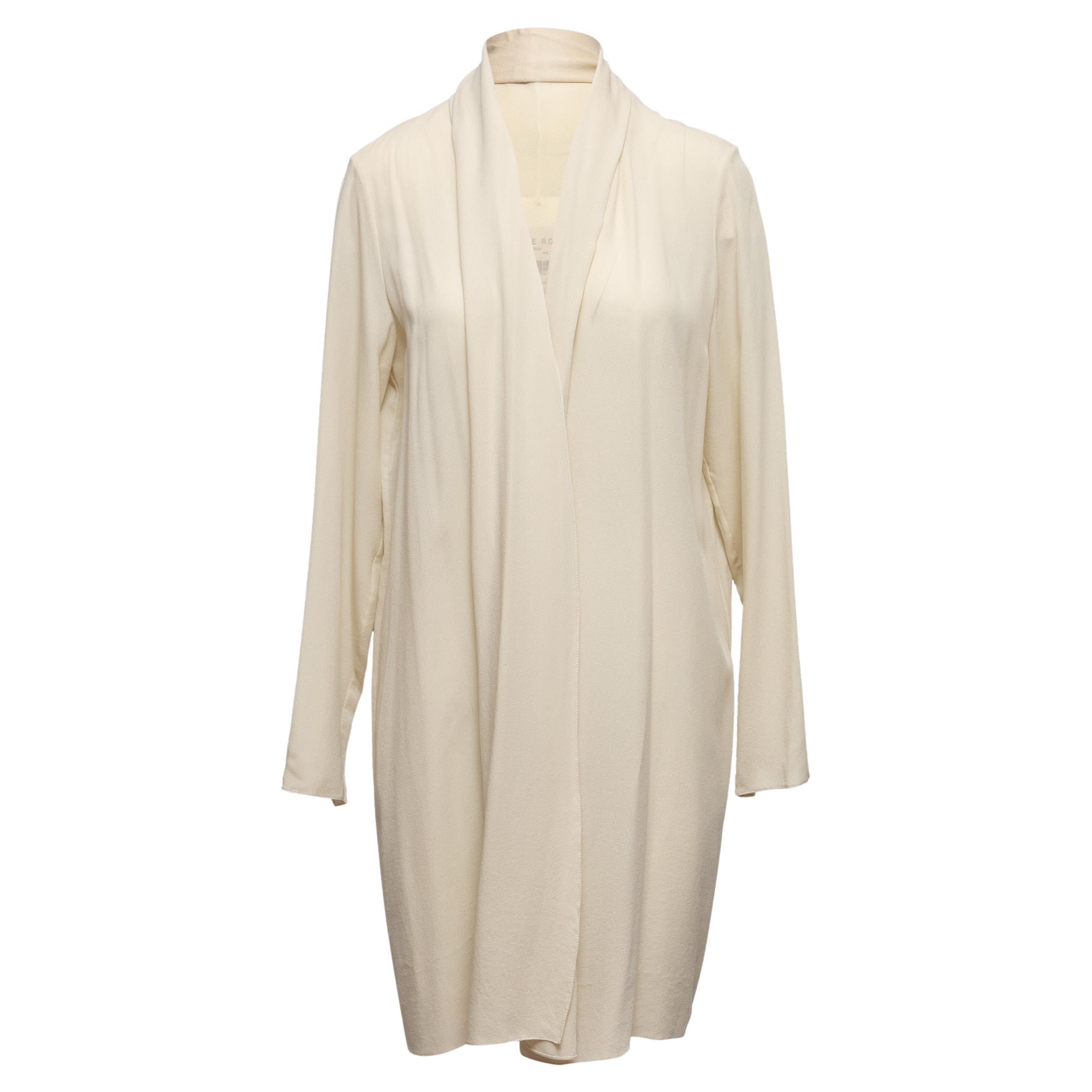 Ivory The Row Brady Silk Jacket For Sale at 1stDibs