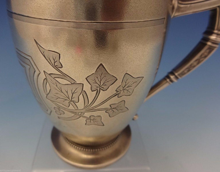 Ivy by Whiting Sterling Silver Cup with Ivy Design Bright-Cut #58T For ...