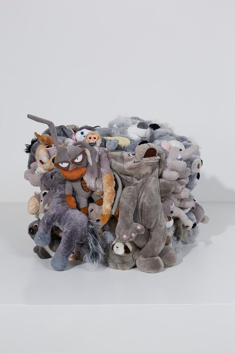 Ivy Naté - Sculpture of stuffed animal cube: "Cube' For Sale at 1stDibs