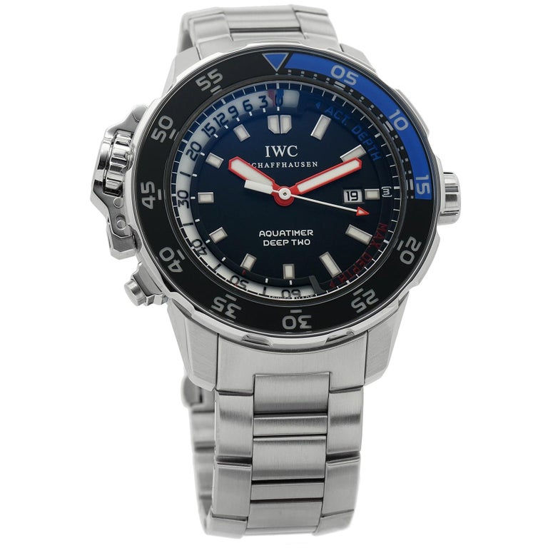 IWC Aquatimer IW354702, Black Dial, Certified and Warranty For Sale at ...