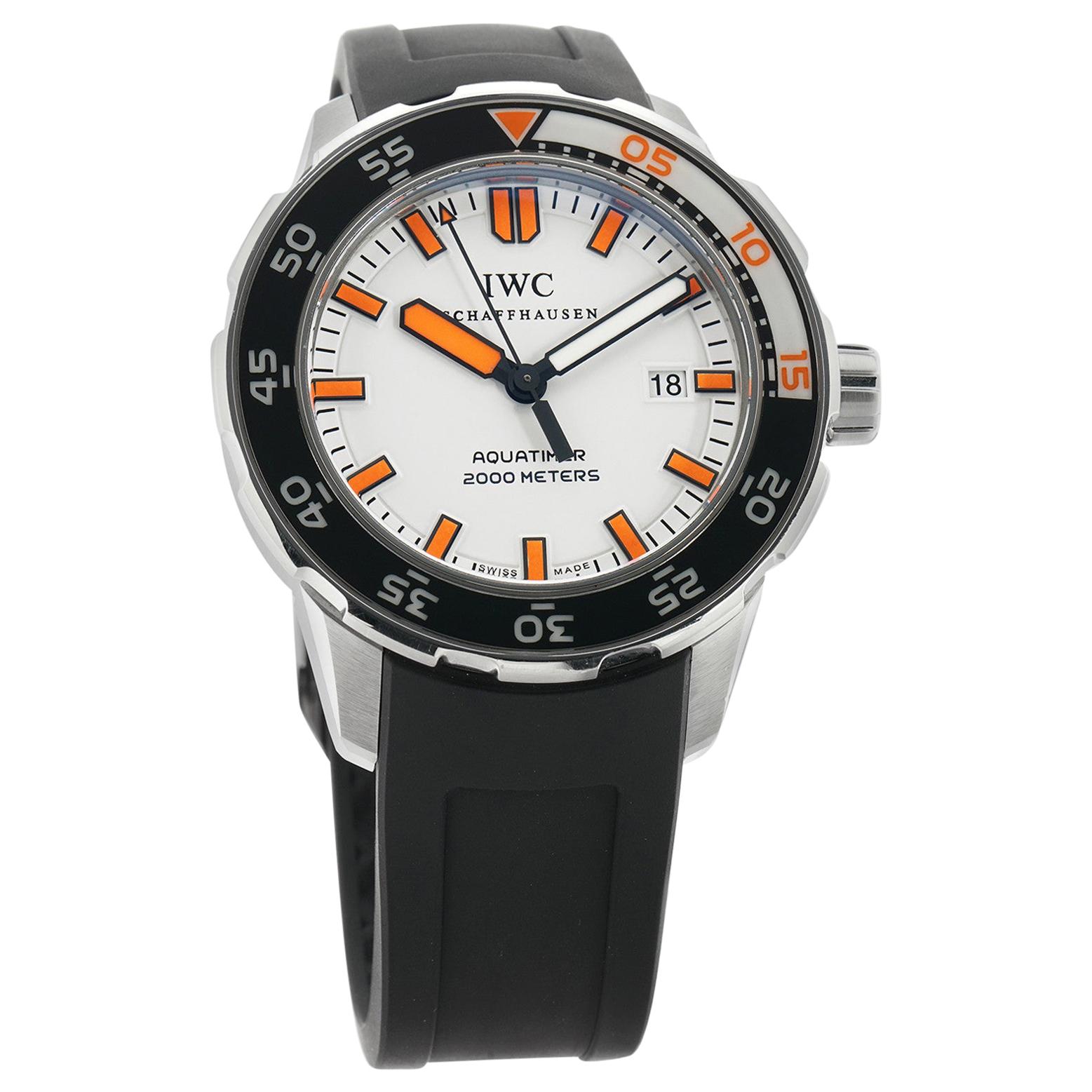 IWC Aquatimer IW3568-07, White Dial, Certified and Warranty at 1stDibs