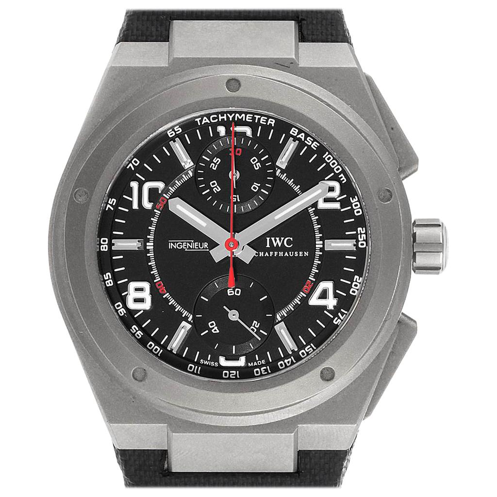 IWC Ingenieur AMG Titanium Black Dial Automatic Men's Watch IW372504 ...