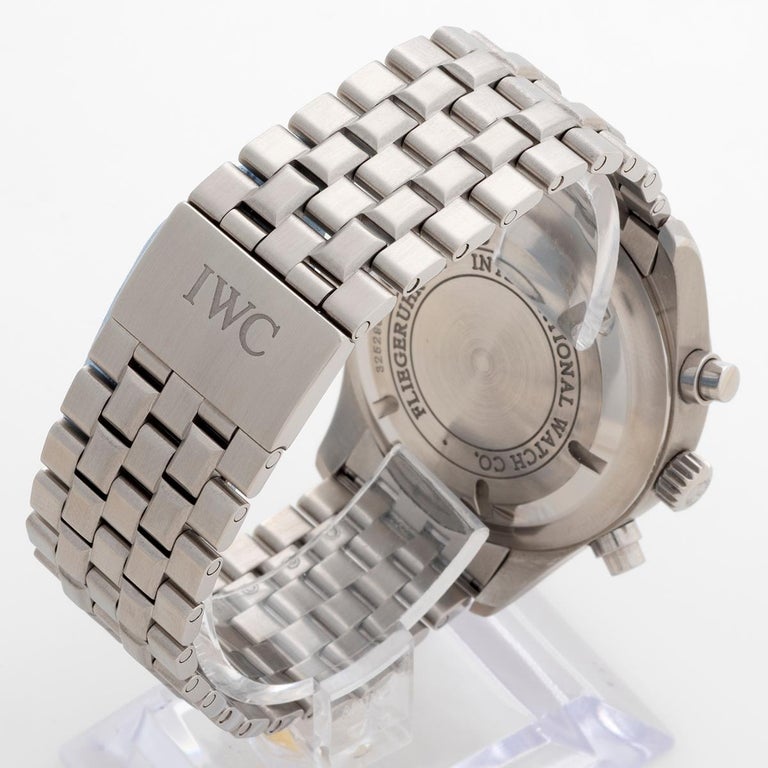 IWC Pilot / FliegerUhr chronograph Ref 3717. Box and Papers ...