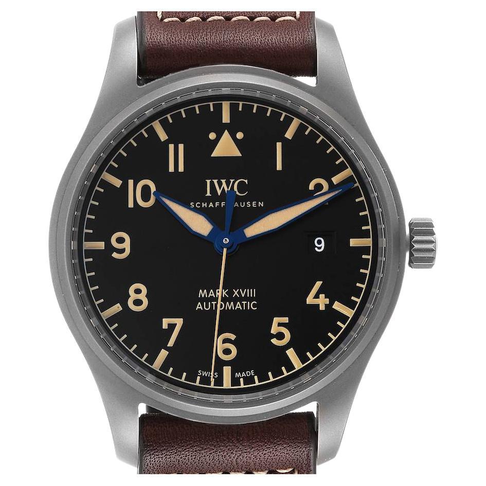 IWC Titanium Black Ceramic Big Pilot Top Gun Limited Edition Wristwatch ...