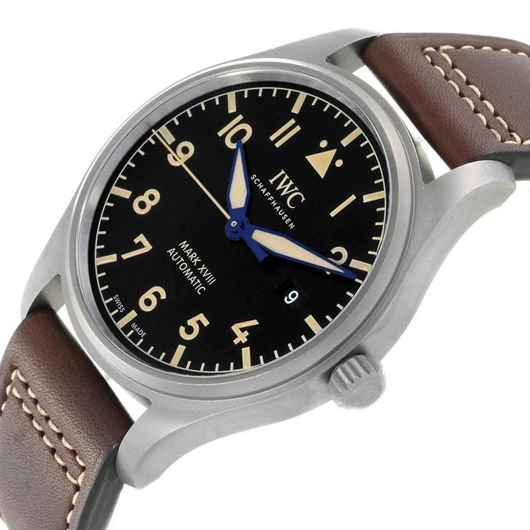 IWC Pilot Mark XVIII Heritage Titanium Men's Watch IW327006 Unworn For ...