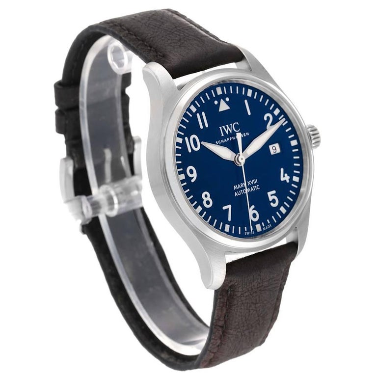 IWC Pilot Mark XVIII Le Petit Prince Blue Dial Mens Watch IW327004 For ...